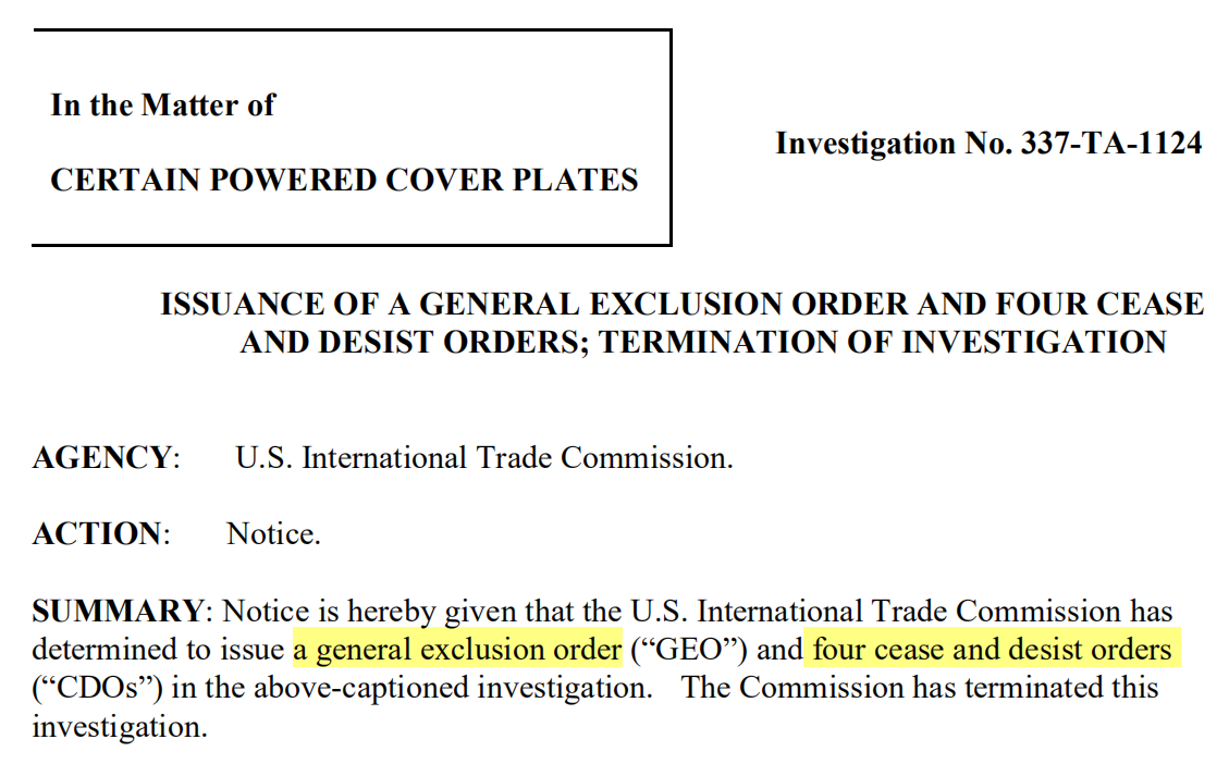 【追踪】337调查涉华案件：旧案进展